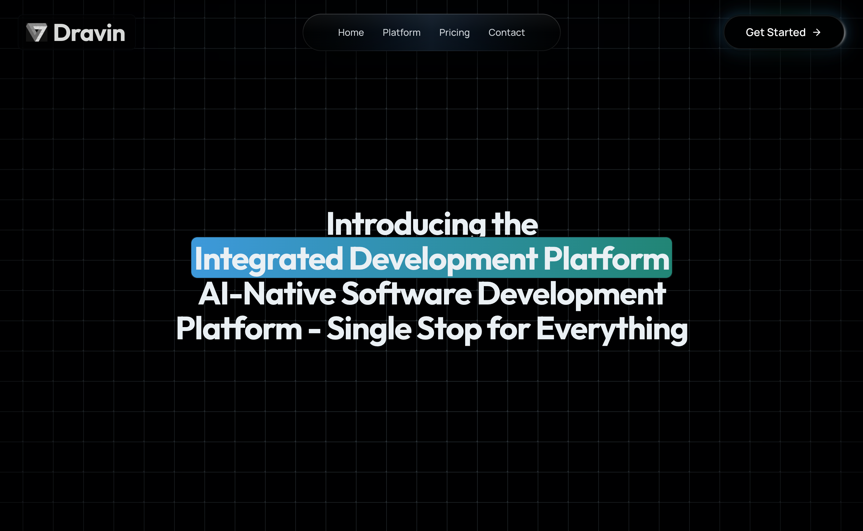 Dravin AI - AI-Native Software Development Platform